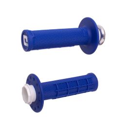 Micro-X Half-Waffle Lock-On Grip Blue/Silver